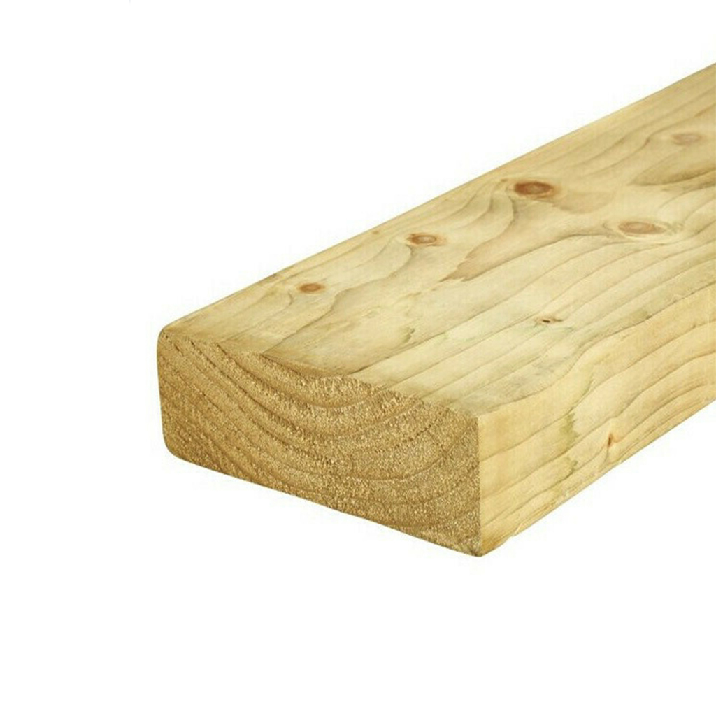 22x100mm C24 Green Sawn Treated Timber (4"x1") 4.8m Product