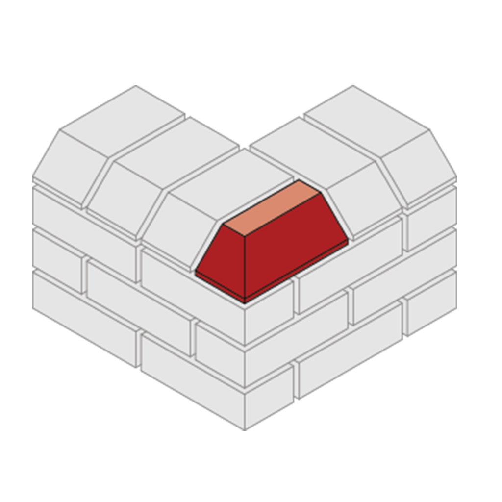 PL.7.2 Wienerberger Terca Plinth External Return Left Hand 23mm Brick ...