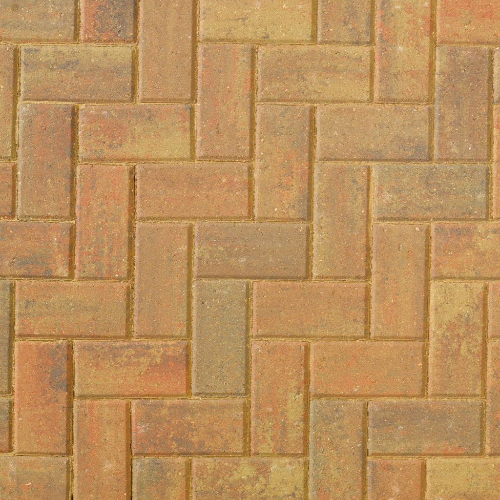 Omega Block Paving - 200x100x50mm - Autumn Gold Product