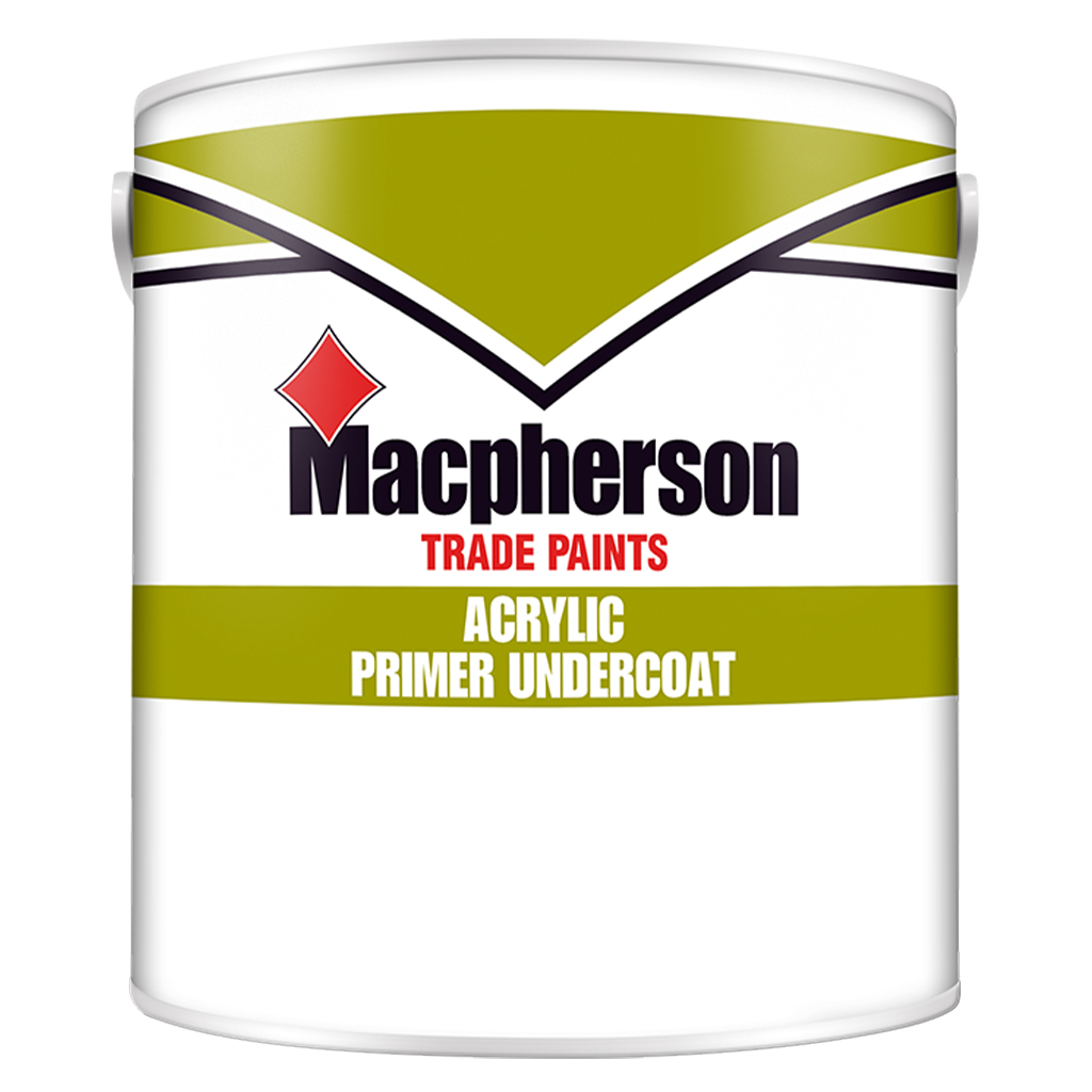 Macpherson Acrylic Primer Undercoat - White - 2.5ltr Product