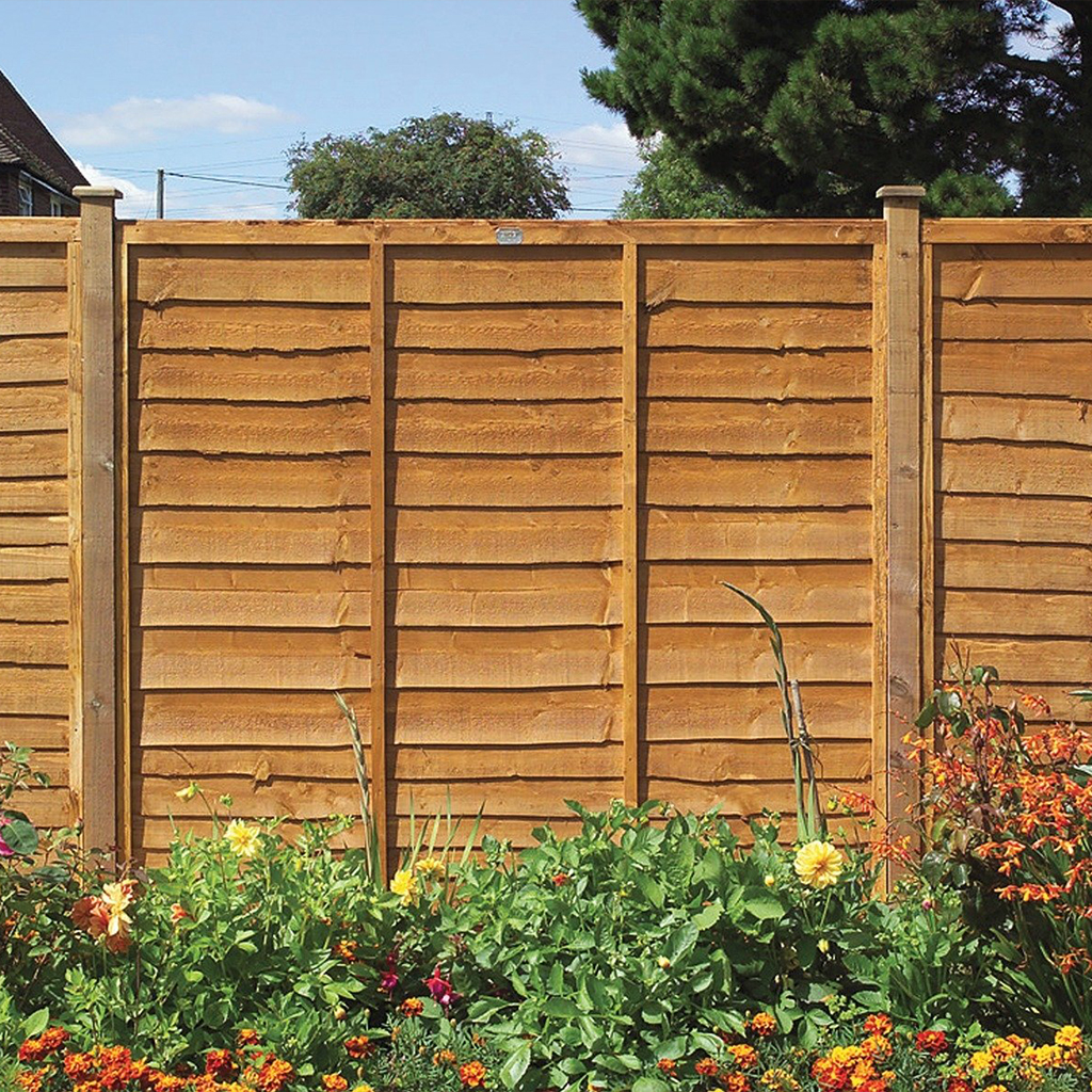Waney Lap Timber Fence Panel - 6'x6' Product