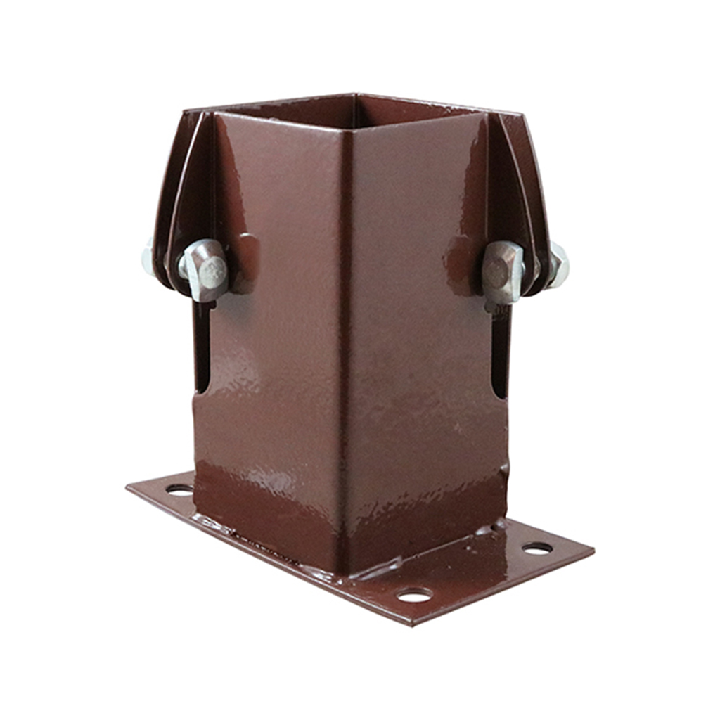 Timco Flush Fit Fence Post Shoe with Bolt Red 75mm Product