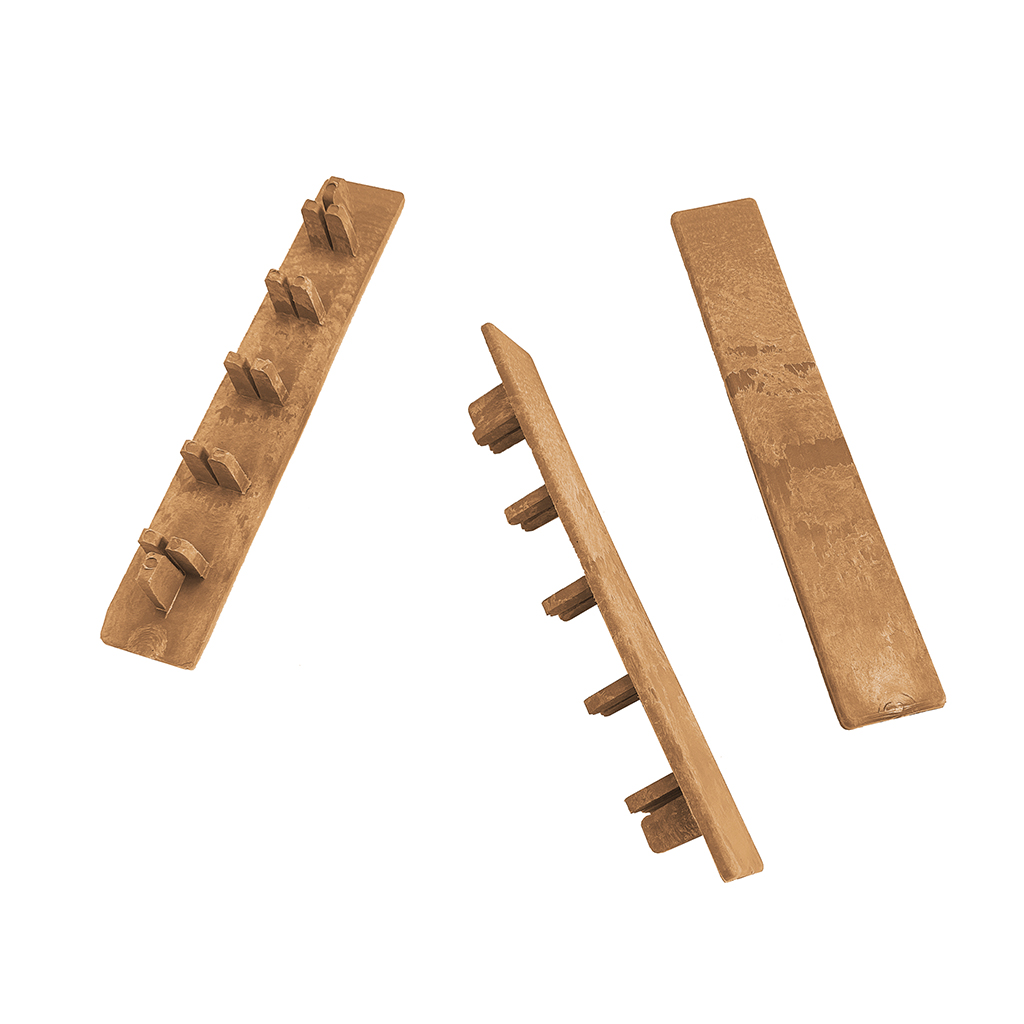 Cladco Hollow Composite Decking End Caps Teak Product