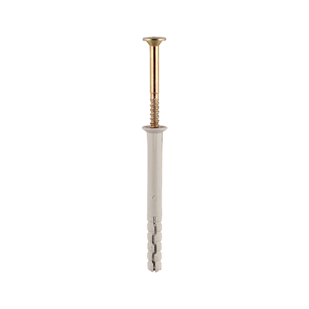 Timco Nylon Frame Screw Fixing 8.0x80mm Pack of 5 Product