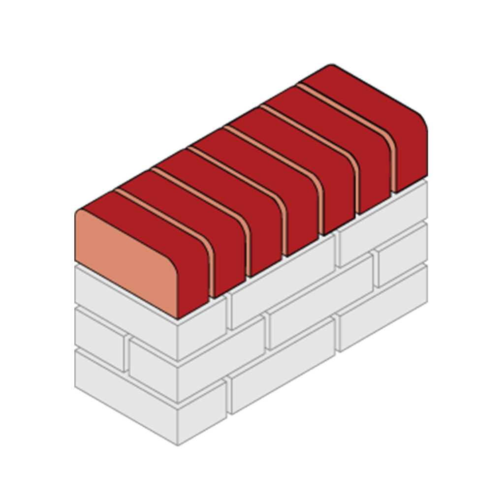 BN.2.2 Wienerberger Terca Perforated Double Bullnose 51mm Brick - Blue ...