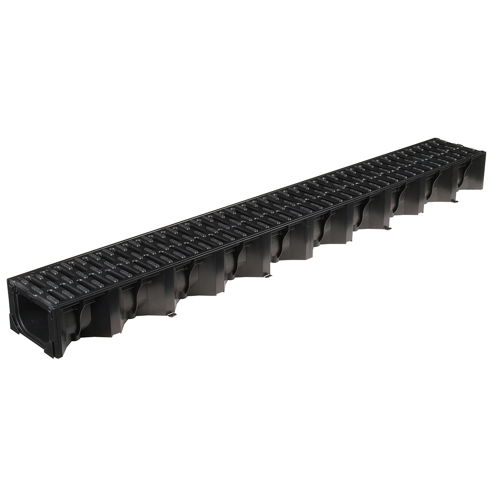 Aco Hexdrain Channel with Black Plastic Grating Product