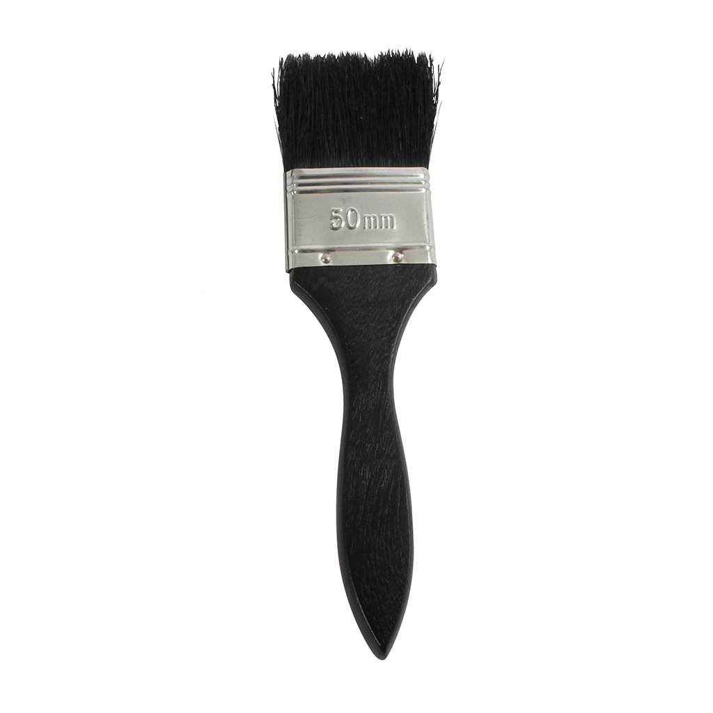 50mm Black Handle Disposable Paint Brush Product