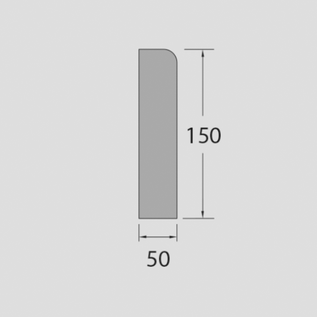 BSS Bullnose Edging 50x150x914mm Product