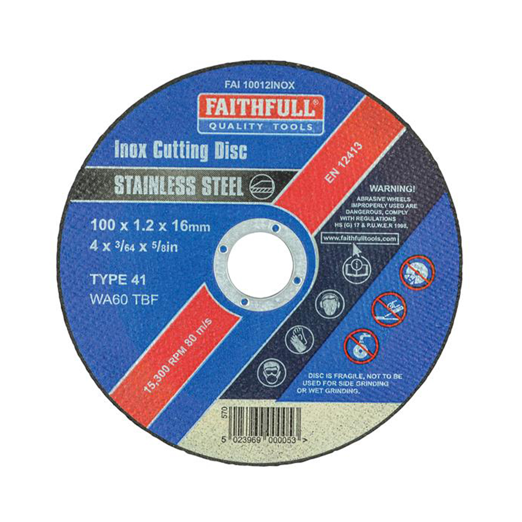 Inox Cutting Disc 100x1.2x16mm Stainless Steel Product