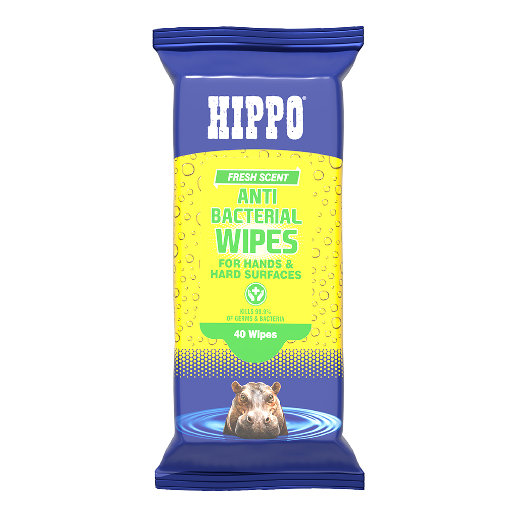 Hippo Anti-Bacterial Wipes 40pk Product