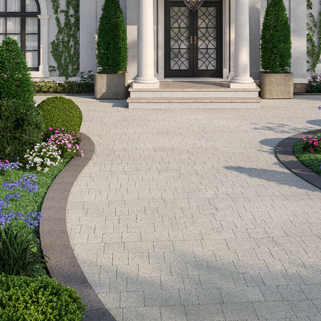 Invicta Trio 60mm Chamfered Block Paving Pack 9.53m2 - Pearl Product