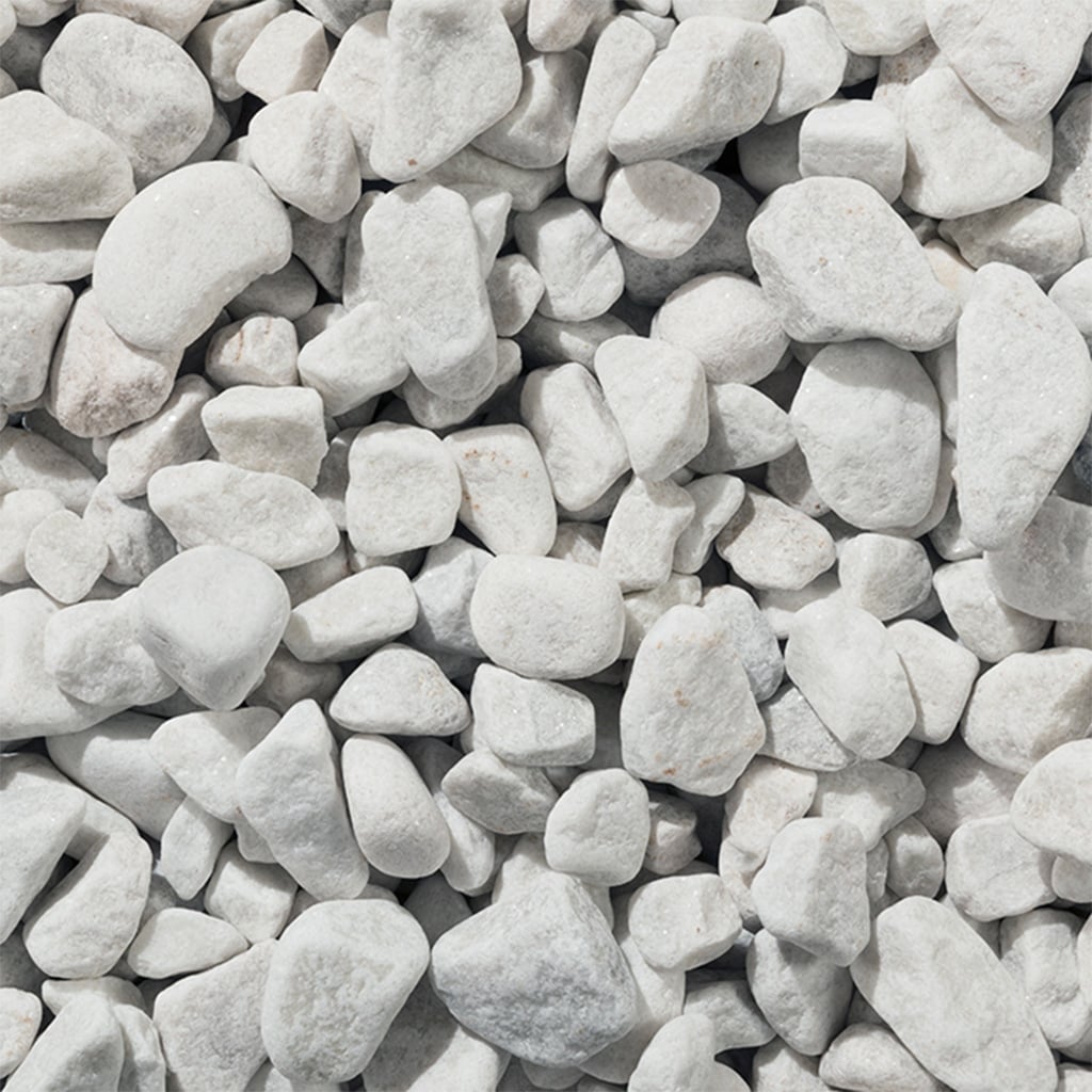 20-40mm White Pebbles - Bulk Bag Product