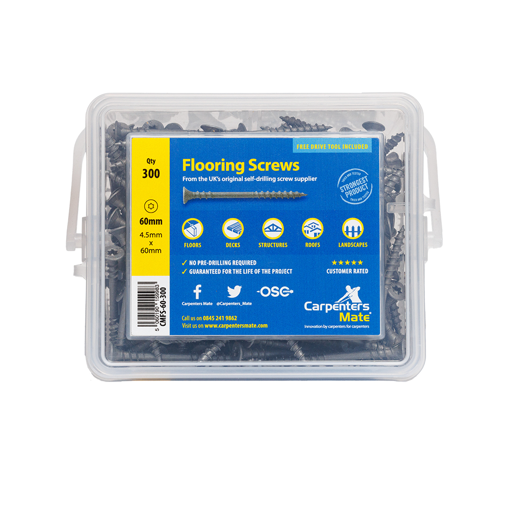 Carpenters Mate Flooring Screws - 4.5x60mm Pack of 300 Product