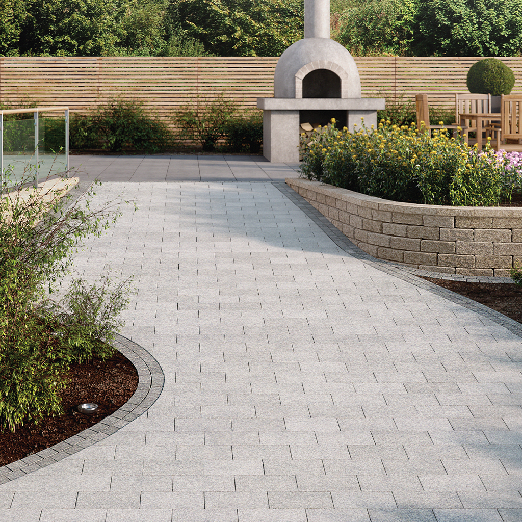 Plaza Paving 150x300x60mm - Salt (Silver) Product