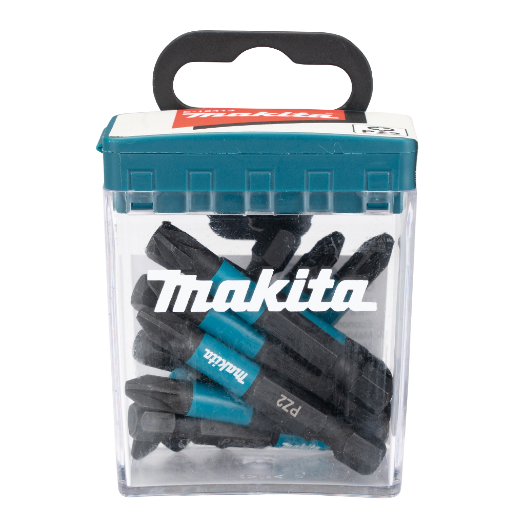 Makita 10pcs Impact Black Screw Bit Sets in Compact Flip Top Case Product