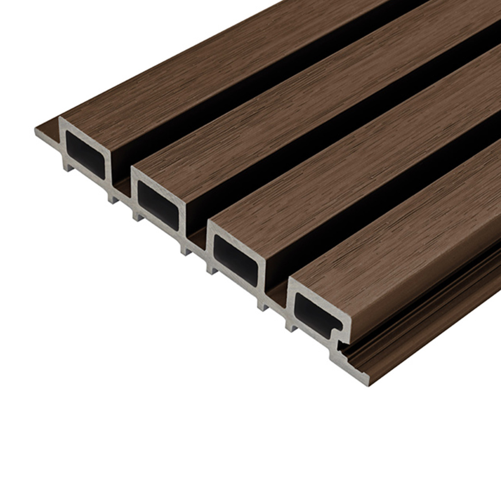Slatted Wall Cladding Panel 2400x220mm - Coffee Product