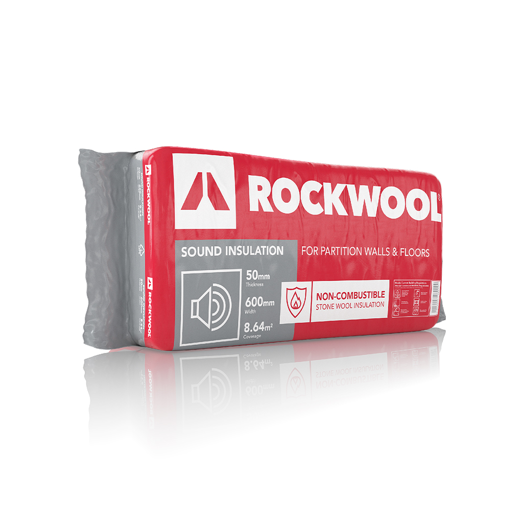 Rockwool Sound Slab A1 Rated 50 x 600 x 1200mm 8.64m2 (Pack of 12) Product