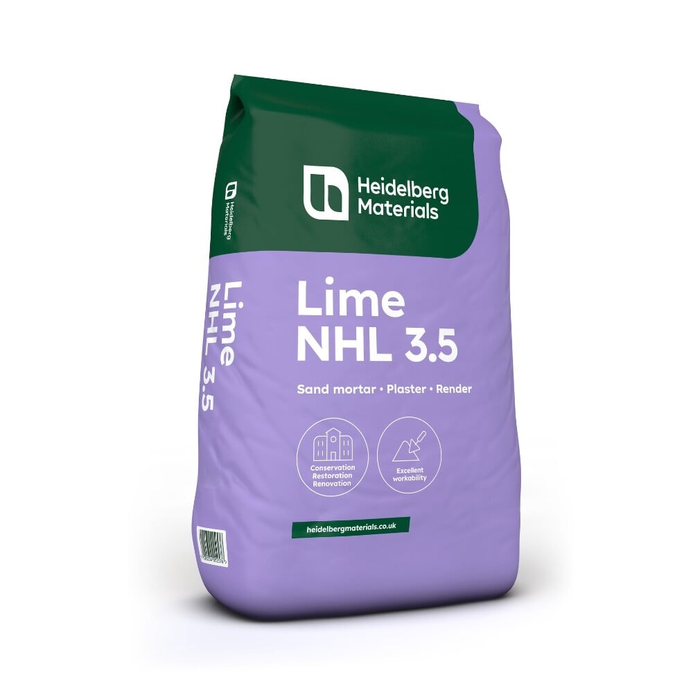 Hanson White Hydraulic Lime 3.5 - 25KG Bag Product