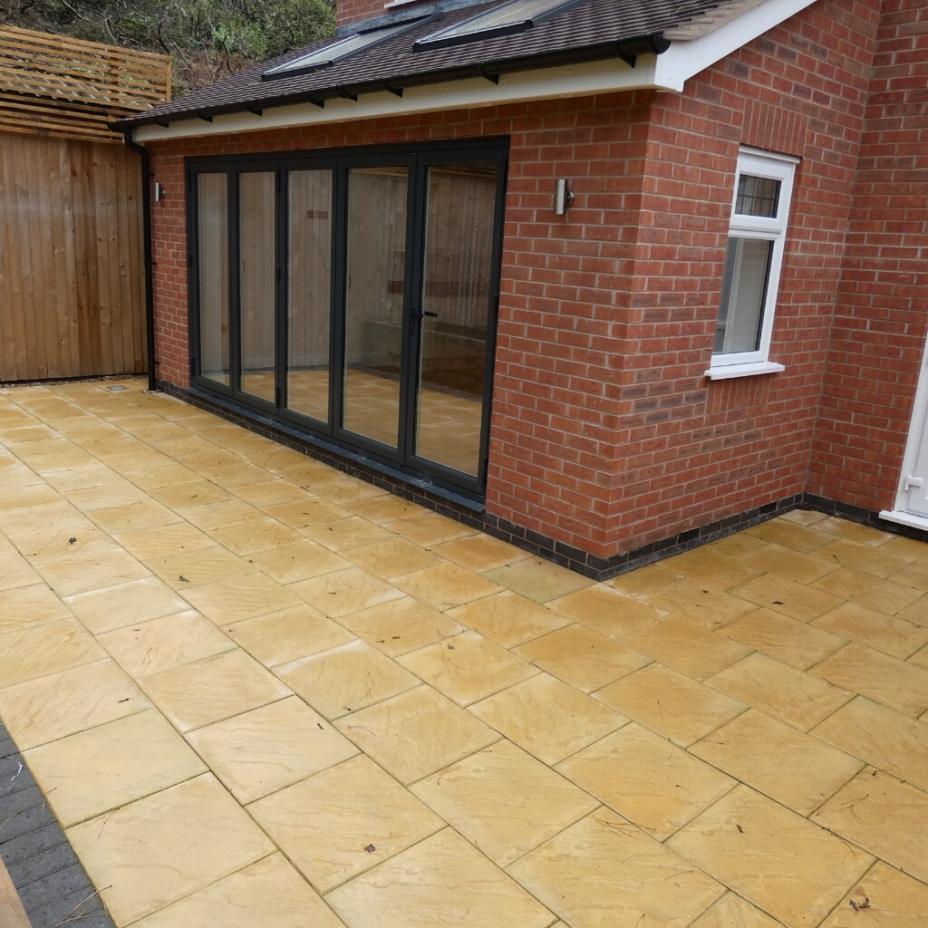 Brett Quorndon Concrete Paving Slab - Buff - 600x600x35mm Product