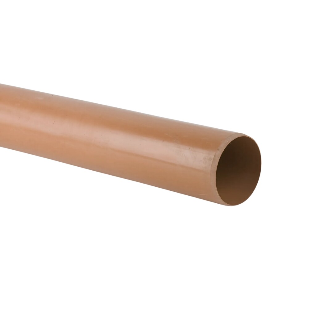 160mm Brett Martin Underground Drain Pipe - Plain End - Plastic ...