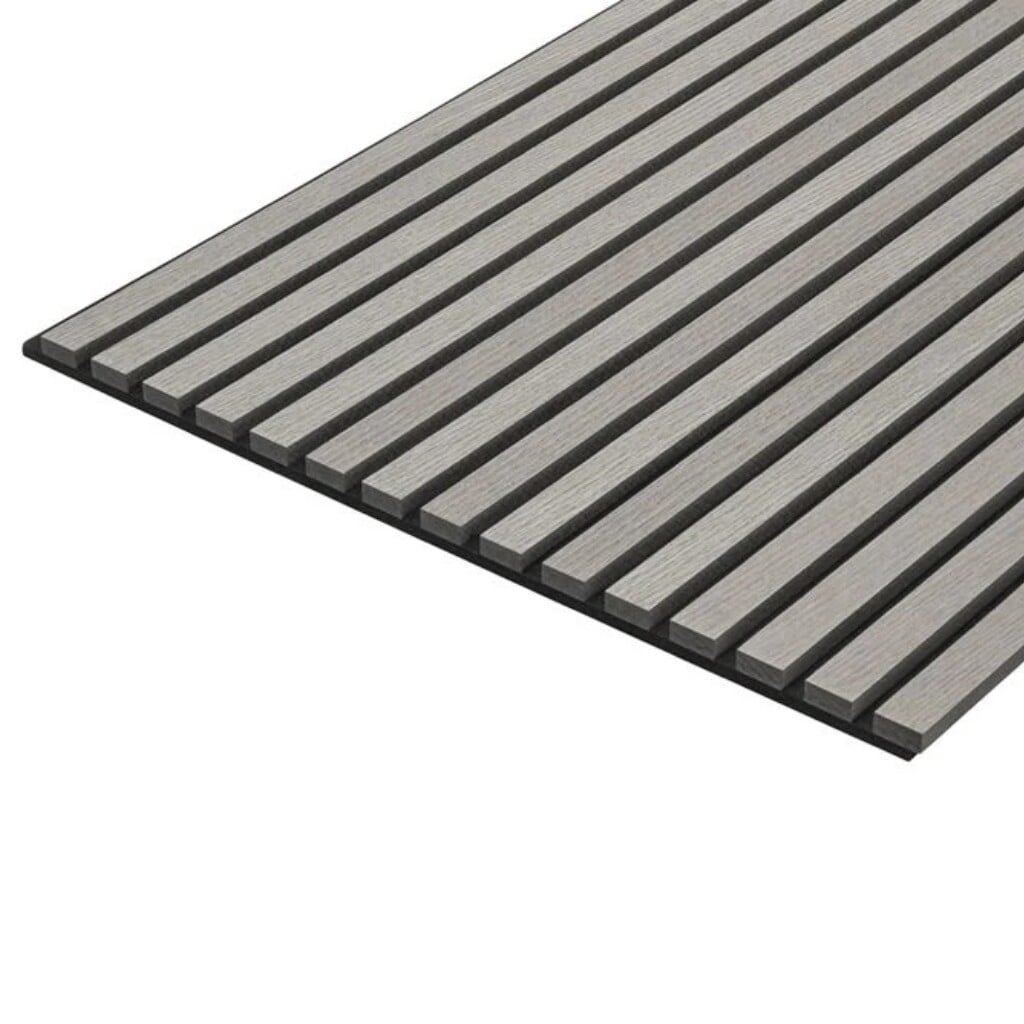 Cladco Acoustic Internal Slatted Wall Cladding 2400x600x21mm - Storm ...