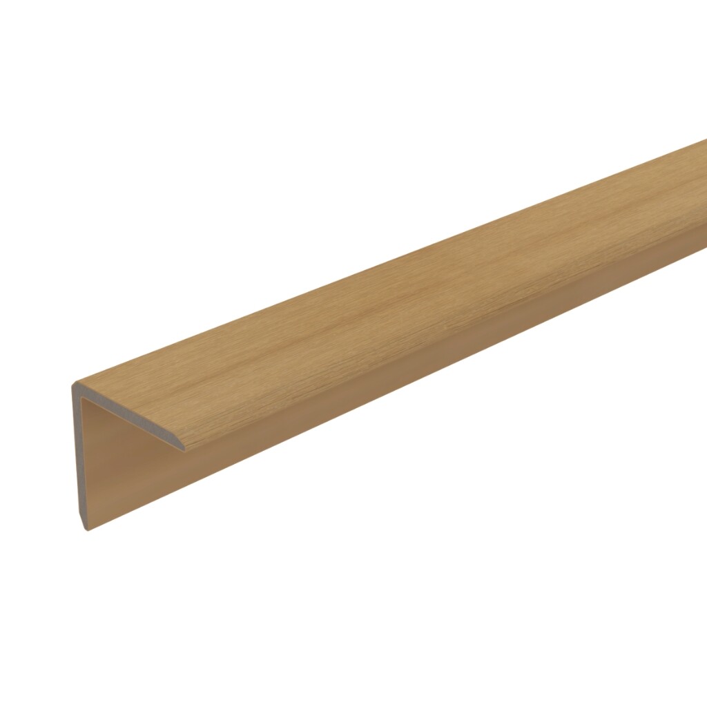 Ultrashield Essentials Cladding Angle Trim - 3600x55x55mm - Blonde Oak ...